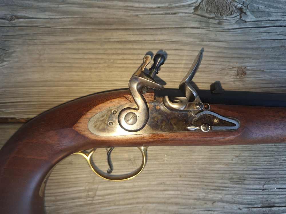 Pedersoli flintlock kentucky pistol 54 cal black powder muzzleloader ...