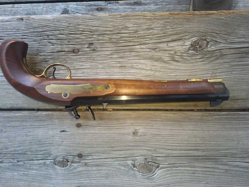 Pedersoli flintlock kentucky pistol 54 cal black powder muzzleloader ...
