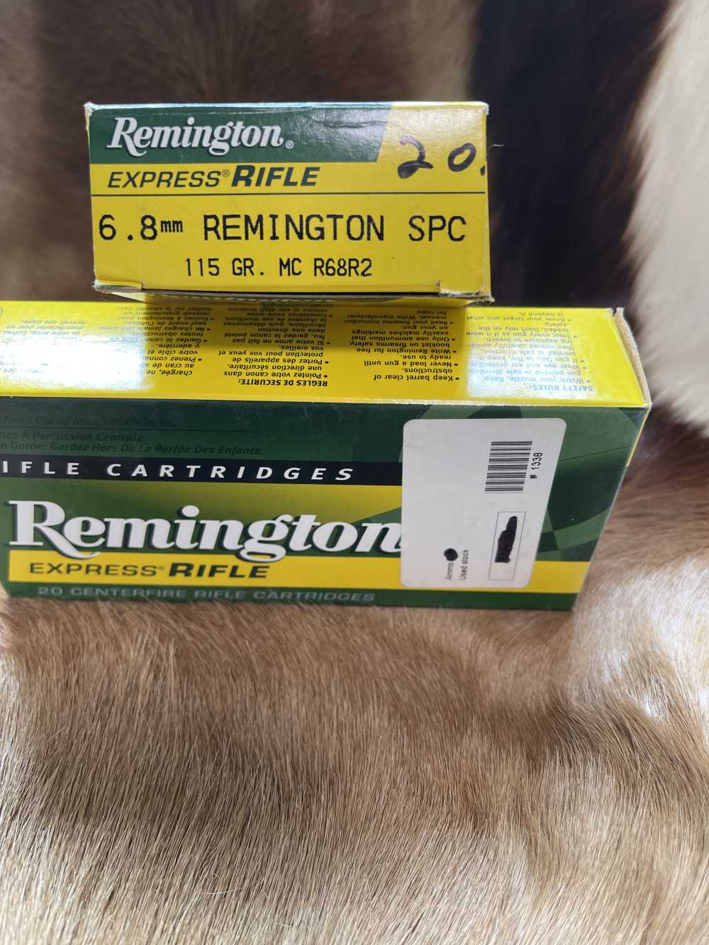 Ammo Remington 6.8 mm Rem SPC 2 boxes - Rifle Ammo at GunBroker.com : 1127068714