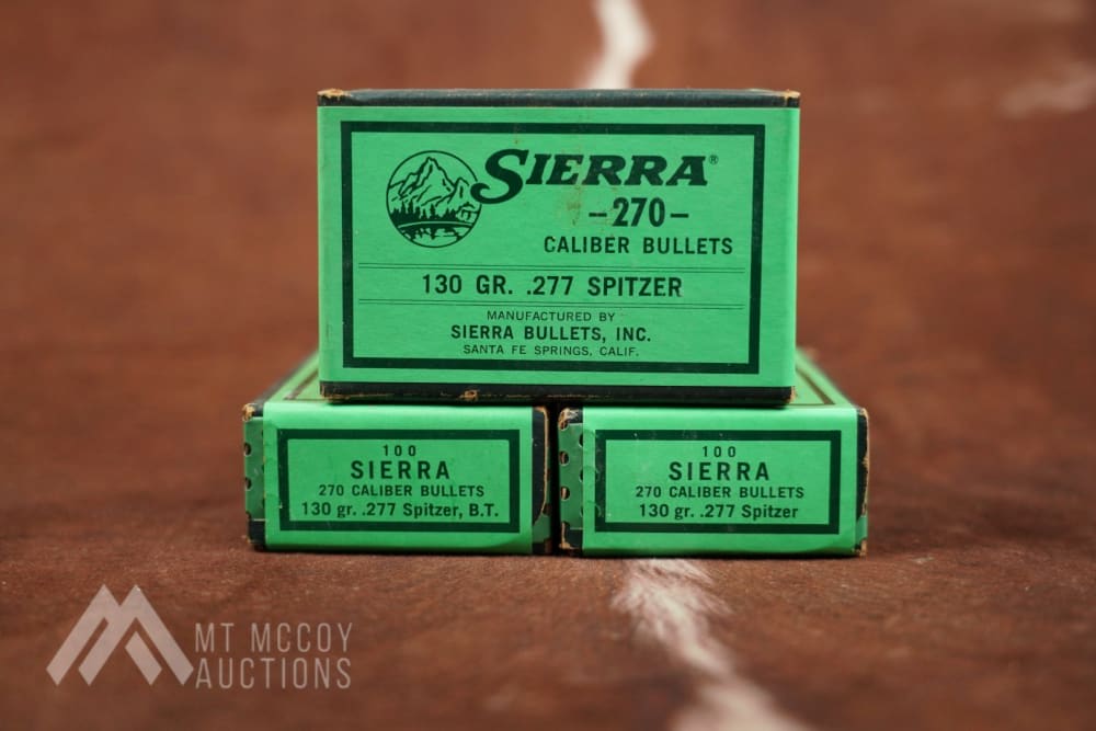 300x .270 .277” Sierra 130 Gr Spitzer Rifle Bullets Ammo - Reloading ...