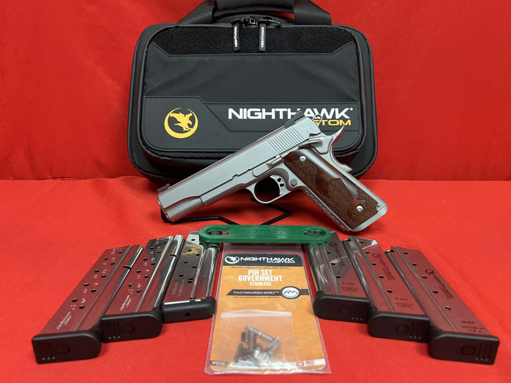 Preowned Nighthawk Custom NHC Heinie Competition SS 9mm 1911 5" 6 Mags ...