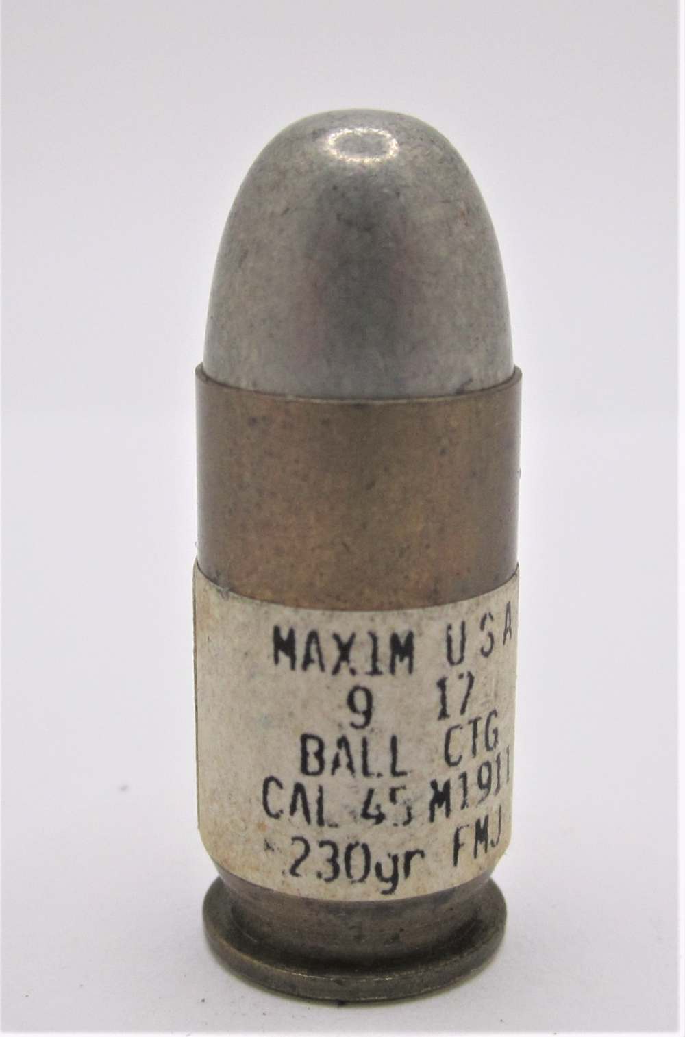 1917 MAXIM 45 ACP Ball - Vintage Ammo at GunBroker.com : 1127450061