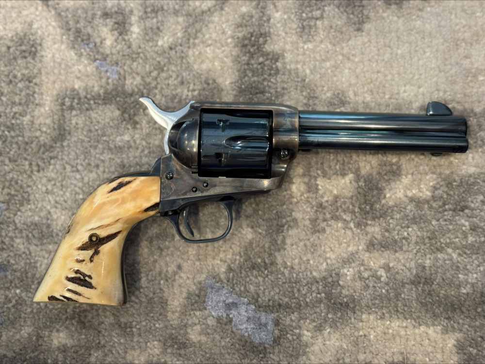 *WOW* UNFIRED 1995 COLT SAA .45 CASE HARDENED STAG GRIPS P1840 ...