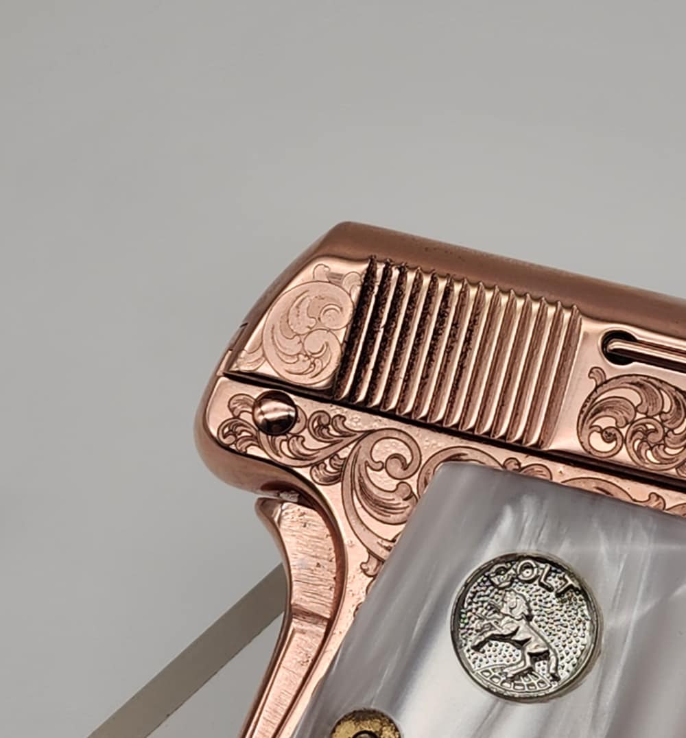 Colt M1908 Vest Pocket Hammerless 1908 25acp 1921 Rose Gold Engrave ...