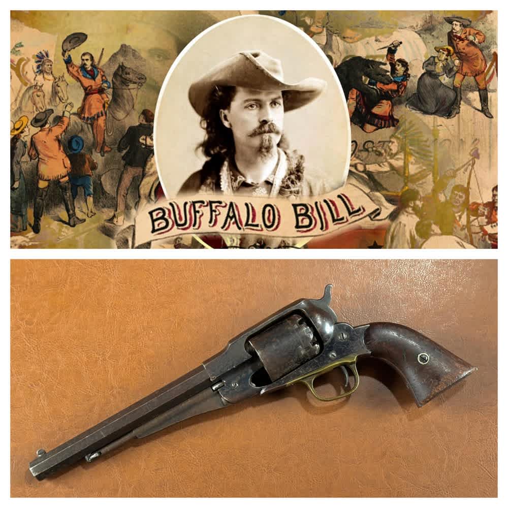 1863 Remington New Model Army .44 Percussion Revolver BUFFALO BILL ...