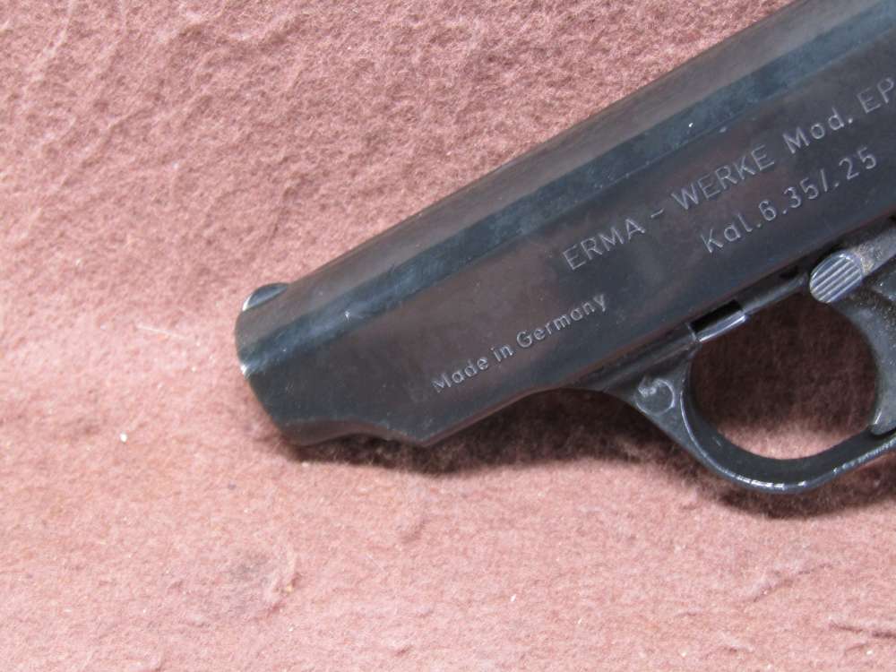 Erma Werke Model E.P. 25 25Cal Pocket Pistol Rarely Found Made 1960's C ...
