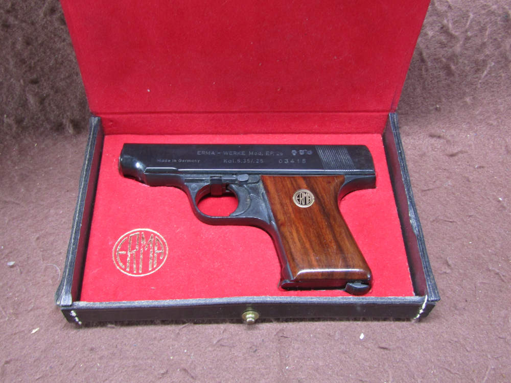 Erma Werke Model E.P. 25 25Cal Pocket Pistol Rarely Found Made 1960's C ...