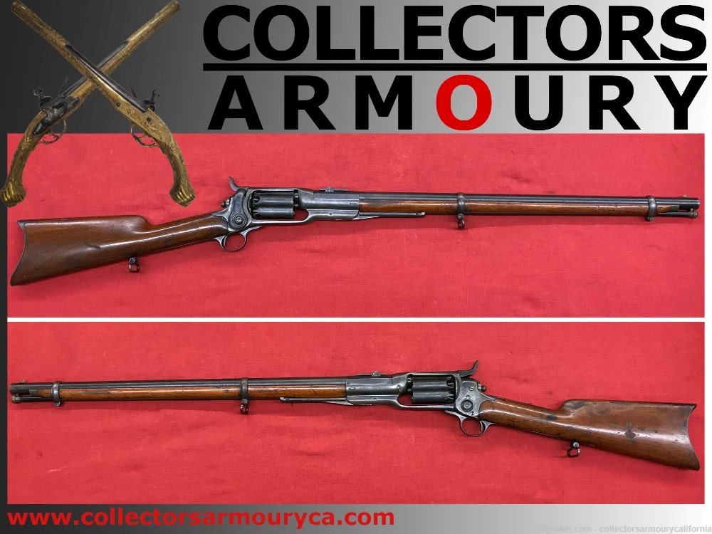 Rare Full Stock 50 Caliber Colt Percussion Revolving Sporting Rifle ...