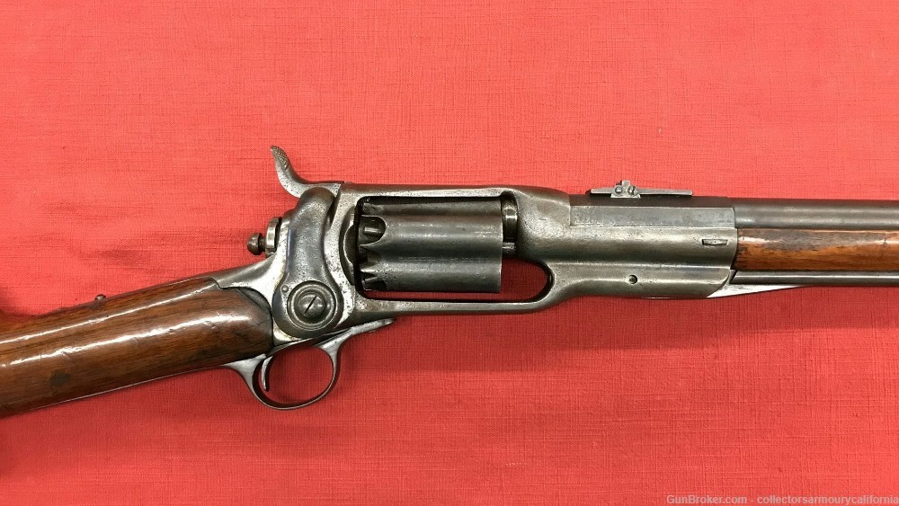 Rare Full Stock 50 Caliber Colt Percussion Revolving Sporting Rifle ...