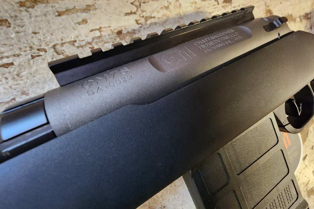 CM7S .375 Raptor 16" Bolt Action Rifle in WOOX Midnight Grey Chassis ...