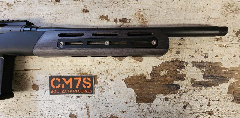 CM7S .375 Raptor 16" Bolt Action Rifle in WOOX Midnight Grey Chassis ...