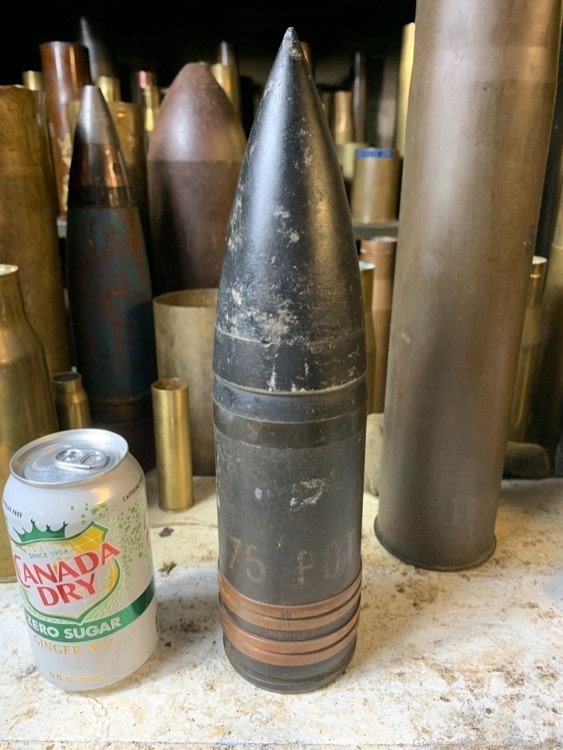 French 75mm AP round for the AMX13 Tank - Large Bore, Inert & Cannon ...