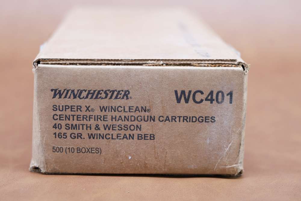 Winchester 40 S&W Winclean 165Gr BEB - WC401 - 500 Rounds - Handgun ...