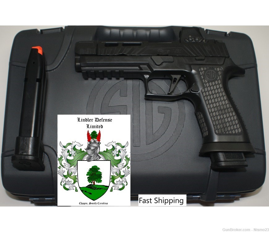 Rare Sig Sauer P320 SPECTRE Comp Blackout WITH Romeo X Installed - Semi ...