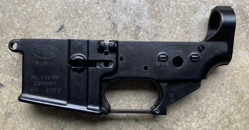 Early Pre-Ban PWA Commando lower receiver M16 forging features - AR ...