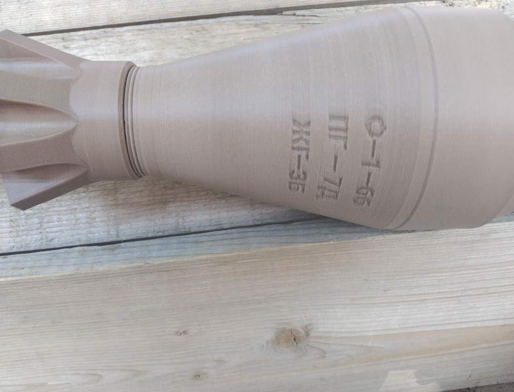 Inert replica RPG7 RPG 7 rocket with foldable fins - Gun Cleaning Kits ...