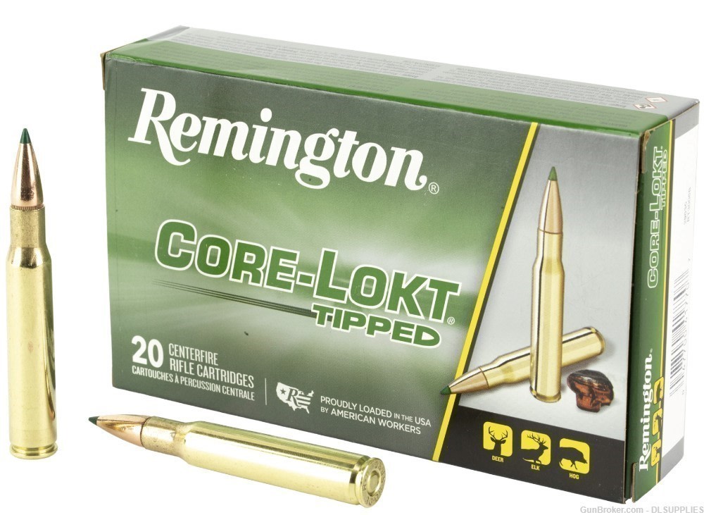 REMINGTON CORE-LOKT TIPPED .30-06 SPRG 165 GRAIN POLYMER TIP 20 ROUND ...