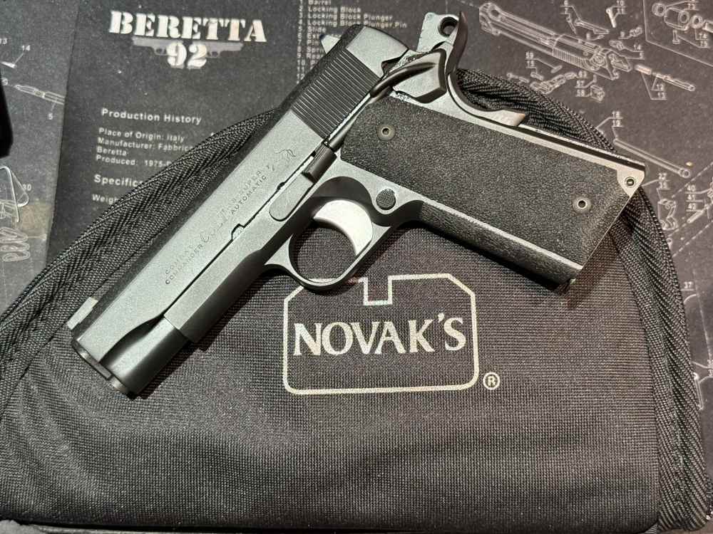 Novak Custom Caspian Colt Commander with Nighthawk Upgrades 38 Super ...