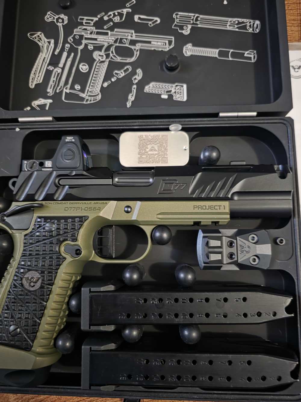 Limited Editon Rare Wilson Combat Project 1. D77 1 OF 100 - Semi Auto ...