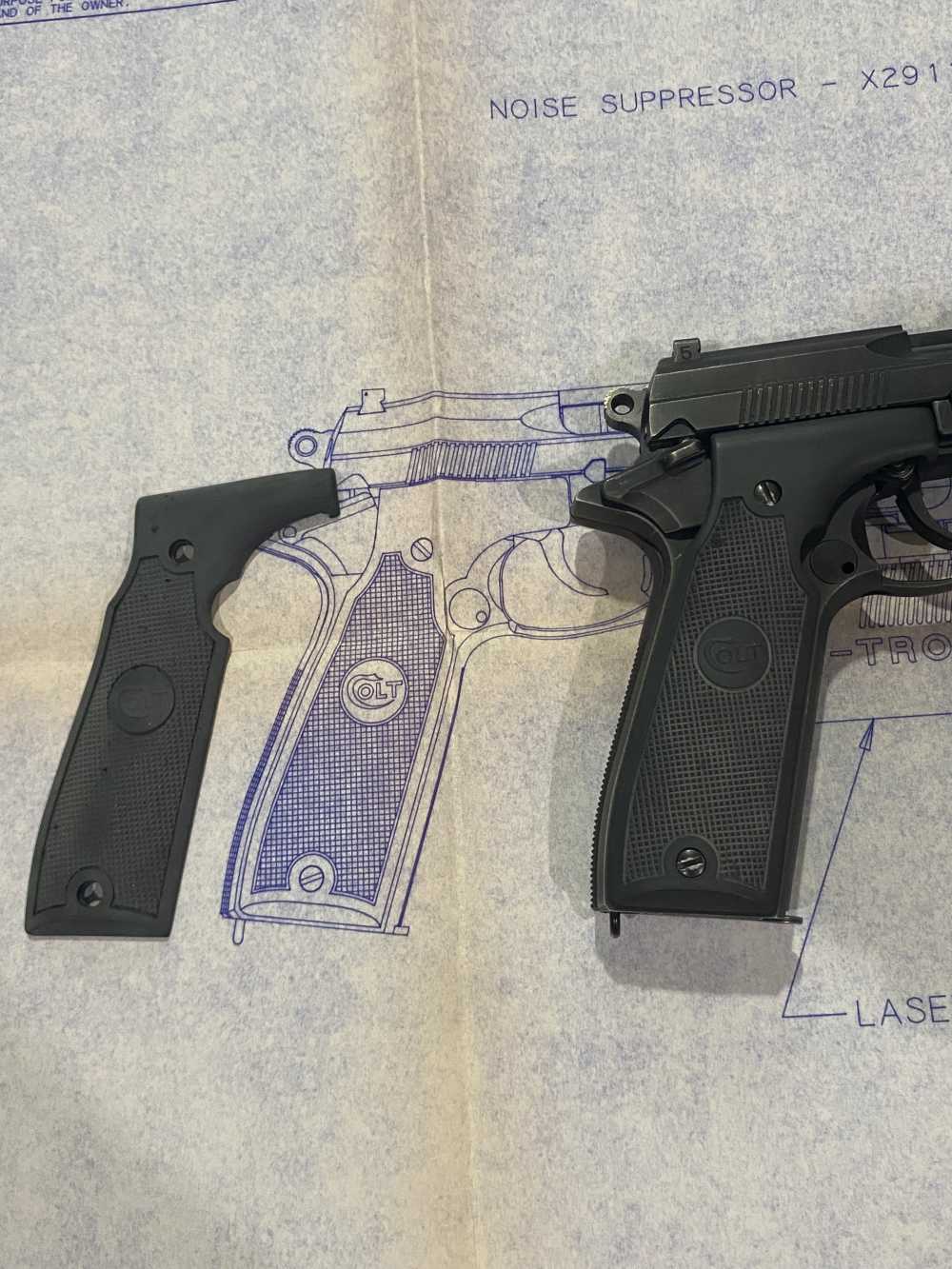 Colt OHG OHWS MK23 trials 45 cap grips originals retro prototype SOCOM ...