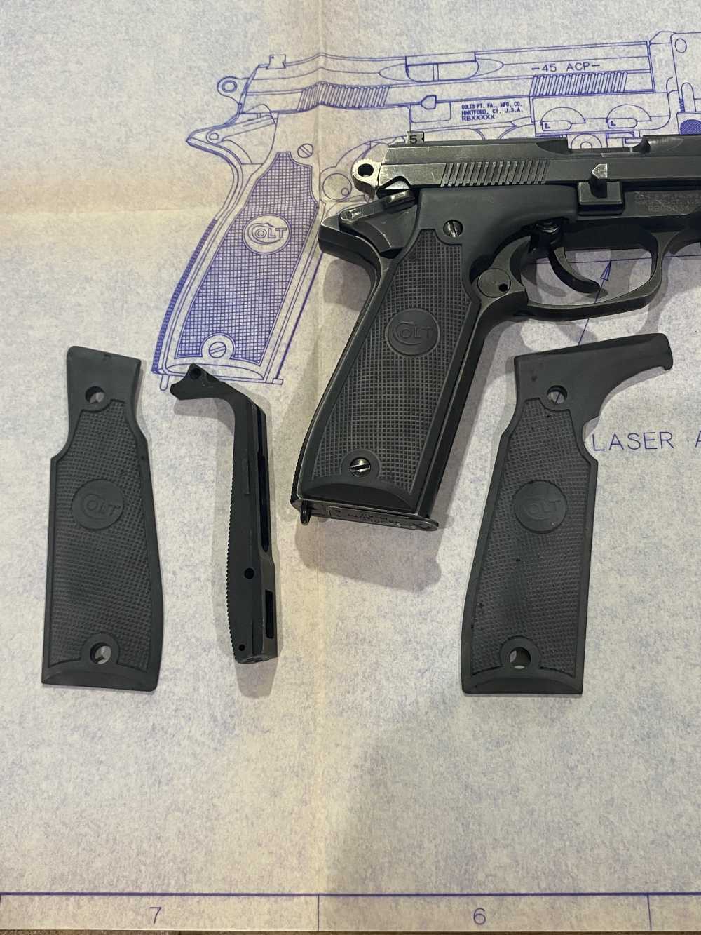 Colt OHG OHWS MK23 trials 45 cap grips originals retro prototype SOCOM ...