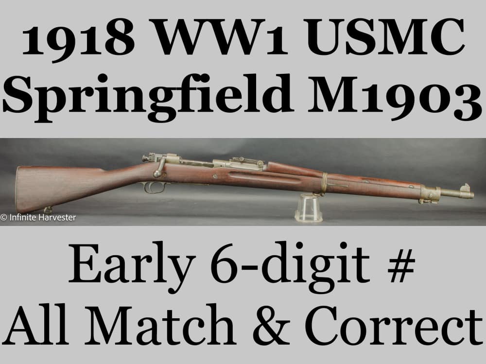 Springfield 1903 USMC M1903 03 - Curios & Relics at GunBroker.com ...