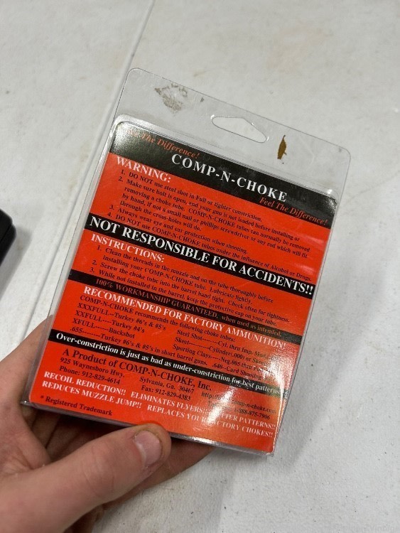 Comp n choke tikka 12ga double barrel extended choke tube - Shotgun ...