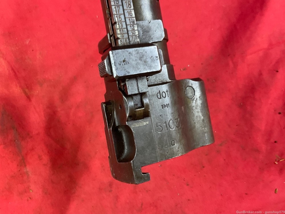 German 1941 WWII MG34 Barrel Shroud Sights Booster Parts Kit DOT 5103 ...