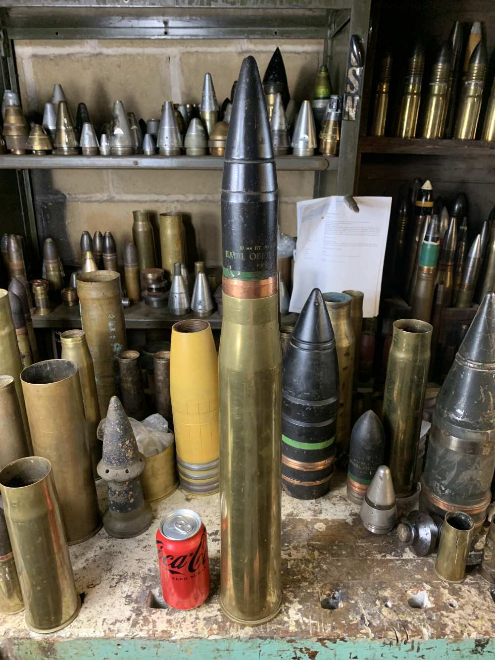 WW2 1943 dated British 6pdr 57mm APCBC. Given to Russia as Lend Lease ...