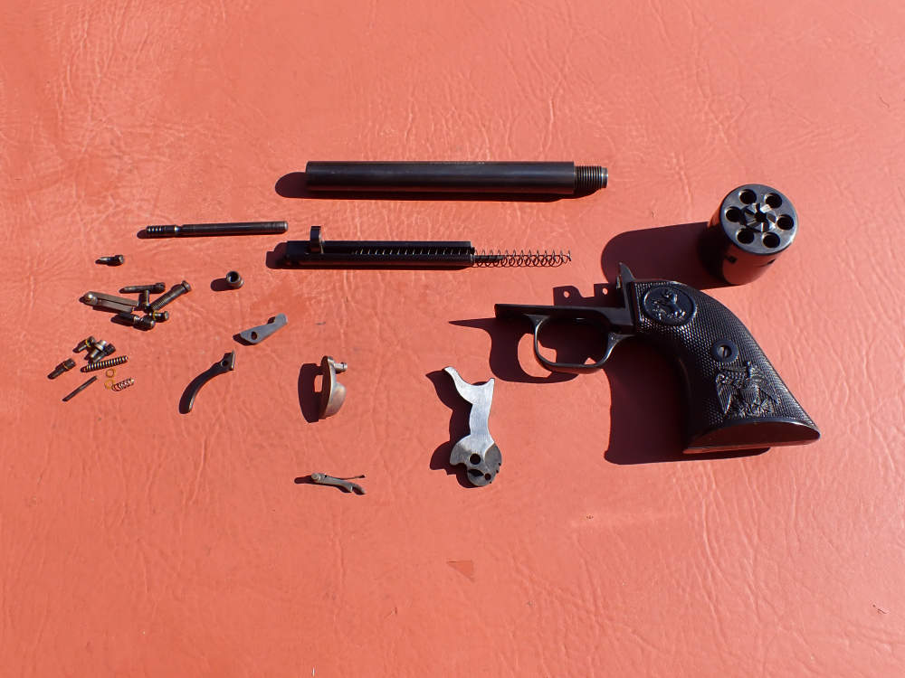 COLT SAA PEACEMAKER .22 MAG BLUED FINISH FACTORY REVOLVER PISTOL PARTS ...