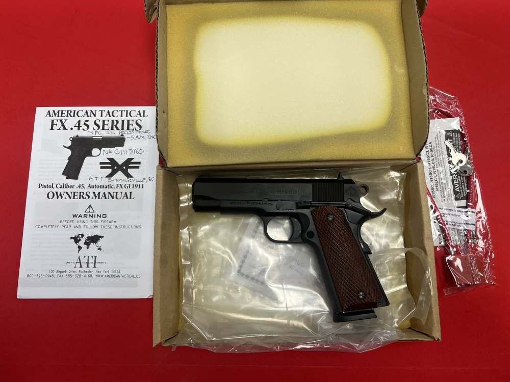 ATI FX45 1911 .45 ACP Commander 4.25 black wood grips - Semi Auto ...