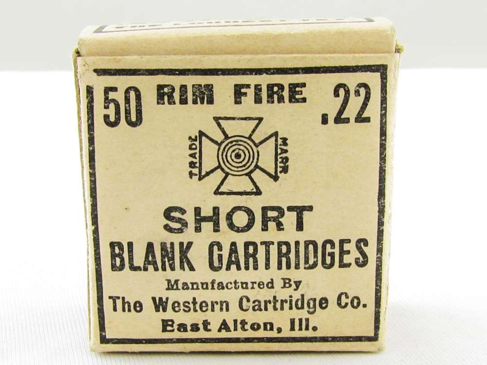 Rare Western Cartridge Co. 22 Blank Cartridges w/ Maltese Cross ...