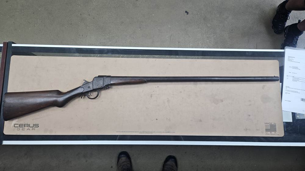Antique Single-Shot Rifle — Hammer / Falling-block Style — Long Barrel ...