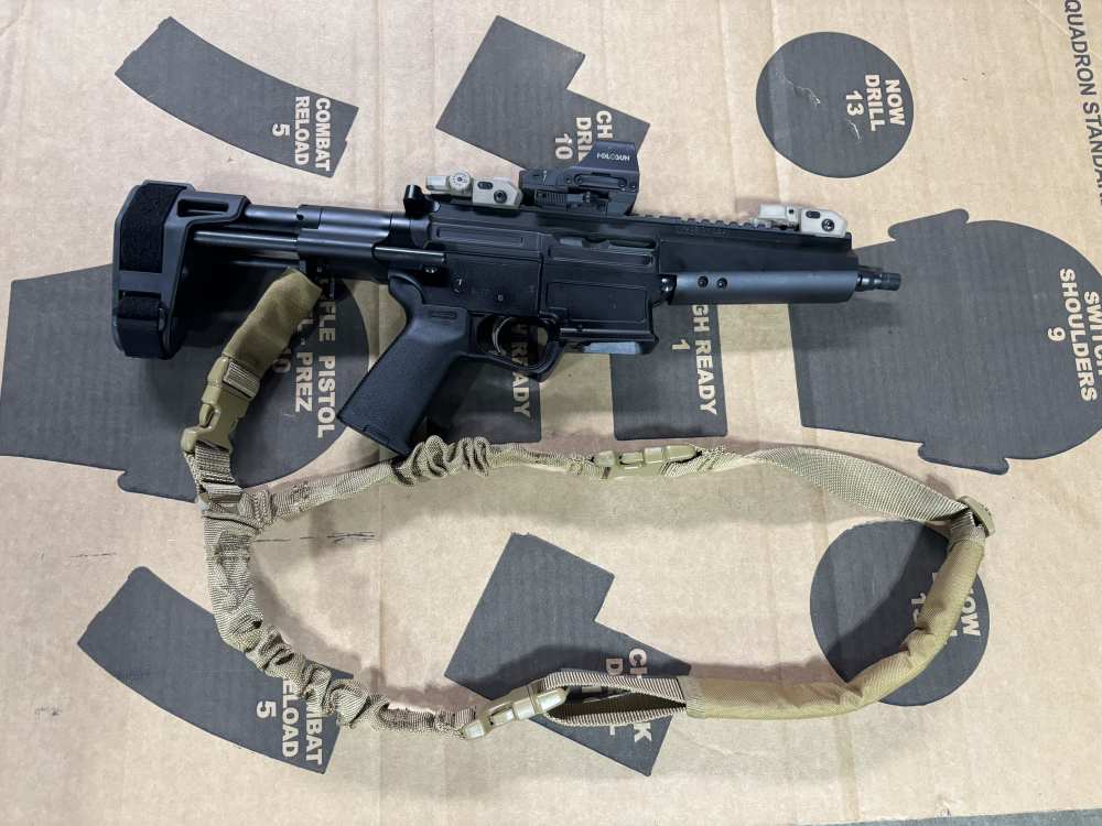 PSA AR-V 7" 9mm 1/10 Nitride Tri-Lug MOE EPT PDW Pistol - Semi Auto ...