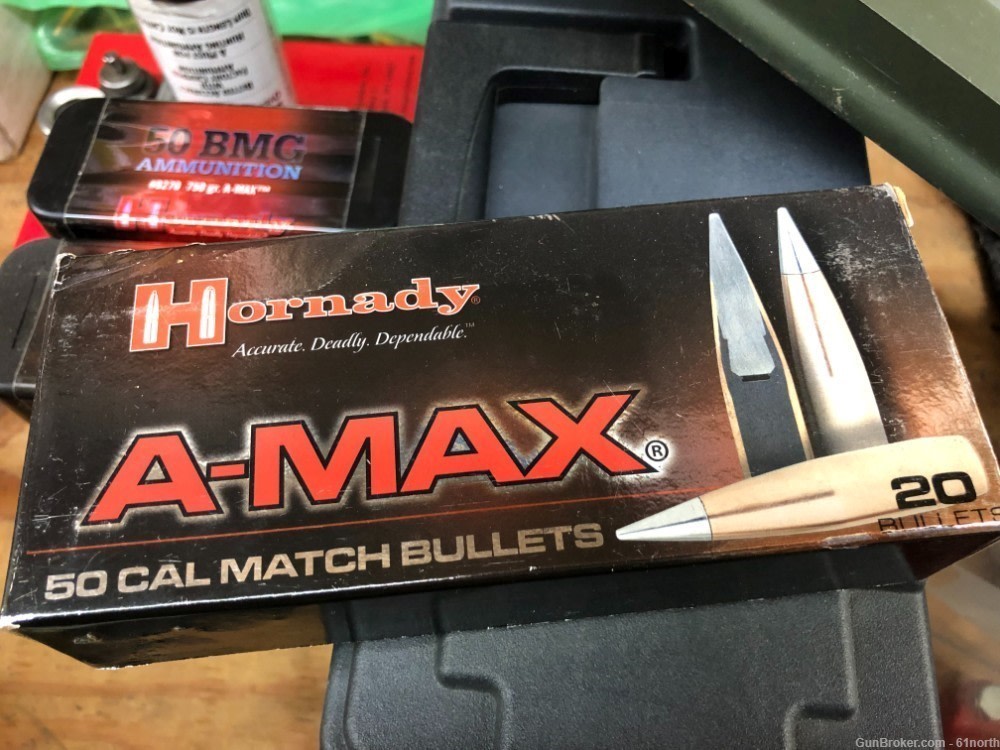 50 BMG reloading package (powder, primers, bullets, dies, etc ...