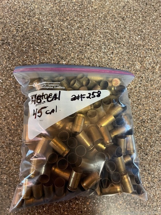 45 CAL BRASS FOR RELOAD - Reloading Brass at GunBroker.com : 1128930326