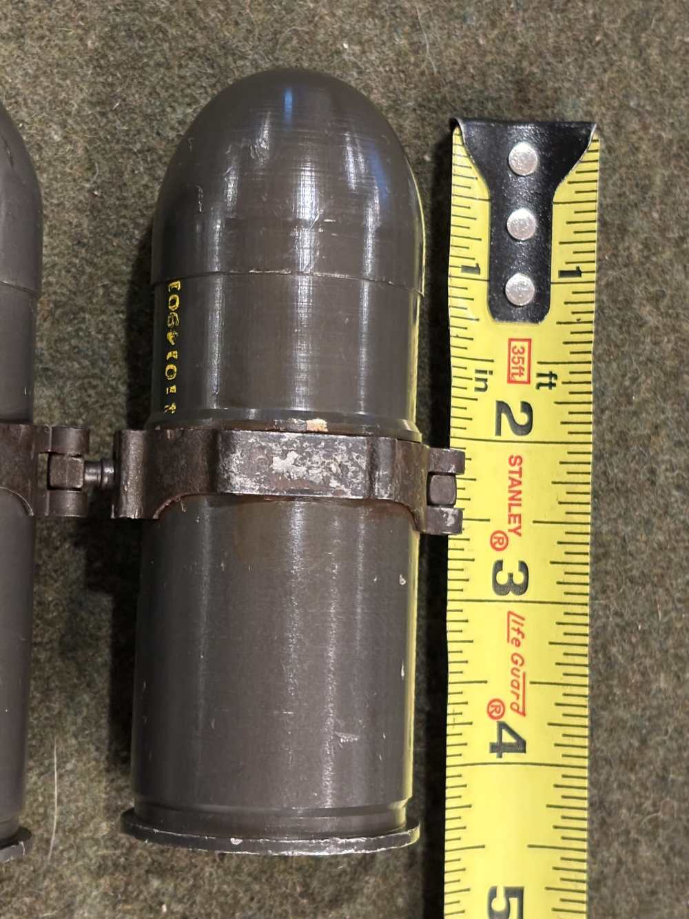 USGI MK19 Grenade Laucher - Inert 40mm High Velocity Aluminum Dummy ...