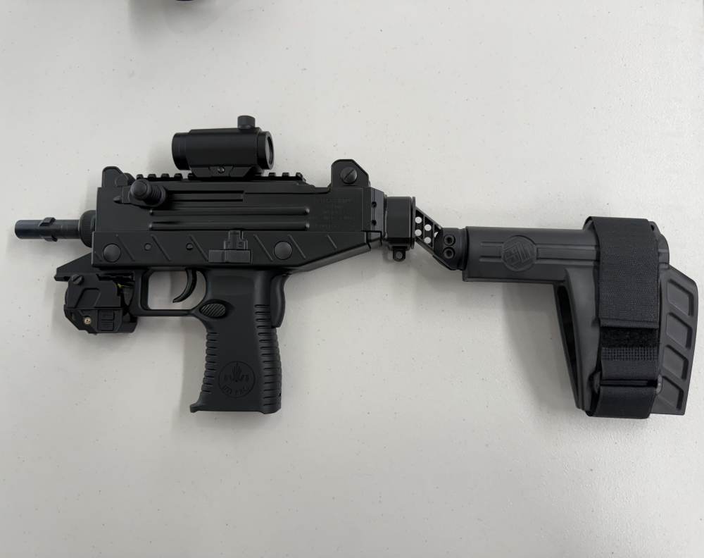 IWI UZI Pro Pistol Side-Folding Brace Israel 9mm 4.5" +2 MAGS & OPTIC ...