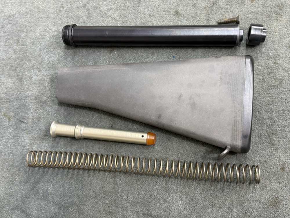 Colt M16A2 Buttstock Stock Kit AR15 PREBAN A2 Buffer Tube Spring etc ...