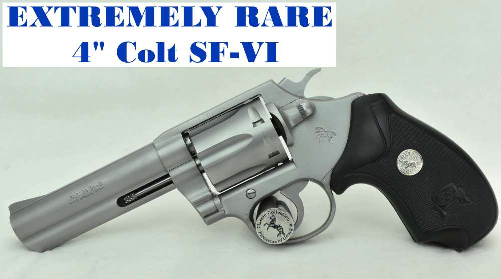 SUPER RARE Colt SF-VI 4" Bead Blast Revolver 38 SPL SV1040 Model SFVI ...