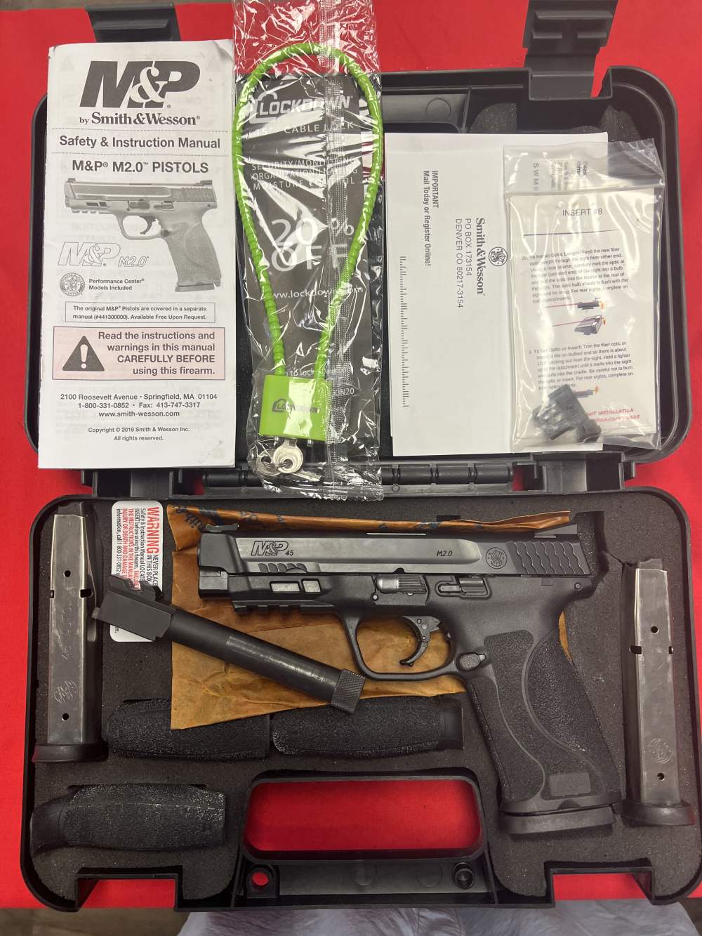 S&W M&P 45 2.0 45 ACP w/ Threaded Barrel - Semi Auto Pistols at ...