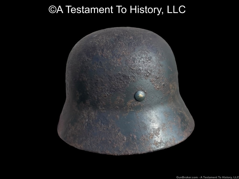 WWII GERMAN- WAFFEN SS M40 SD HELMET W/ LINER- WW2 GI BRING BACK - WWI ...