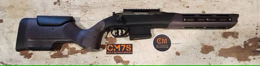 CM7S 338 ARC 12.5" Bolt Action Short Barreled Rifle WOOX Grey Stock ...