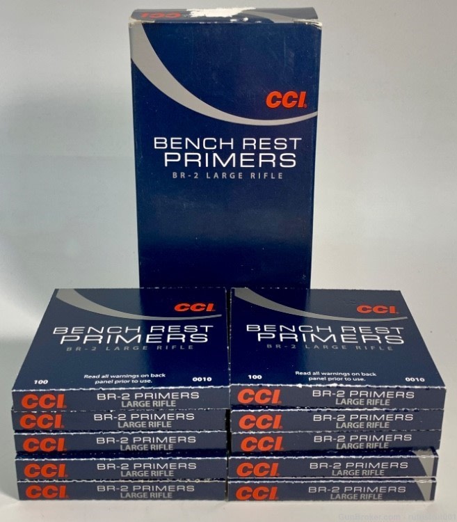 1000 Count CCI BR-2 Large Rifle Bench Rest Primers 0010 - Other ...
