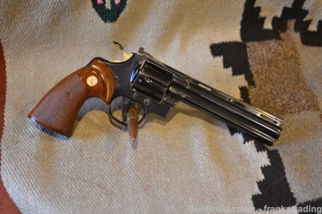 Colt Python 6 inch bbl 357 Mag as New from 1977 - Revolvers at GunBroker.com : 1129288692