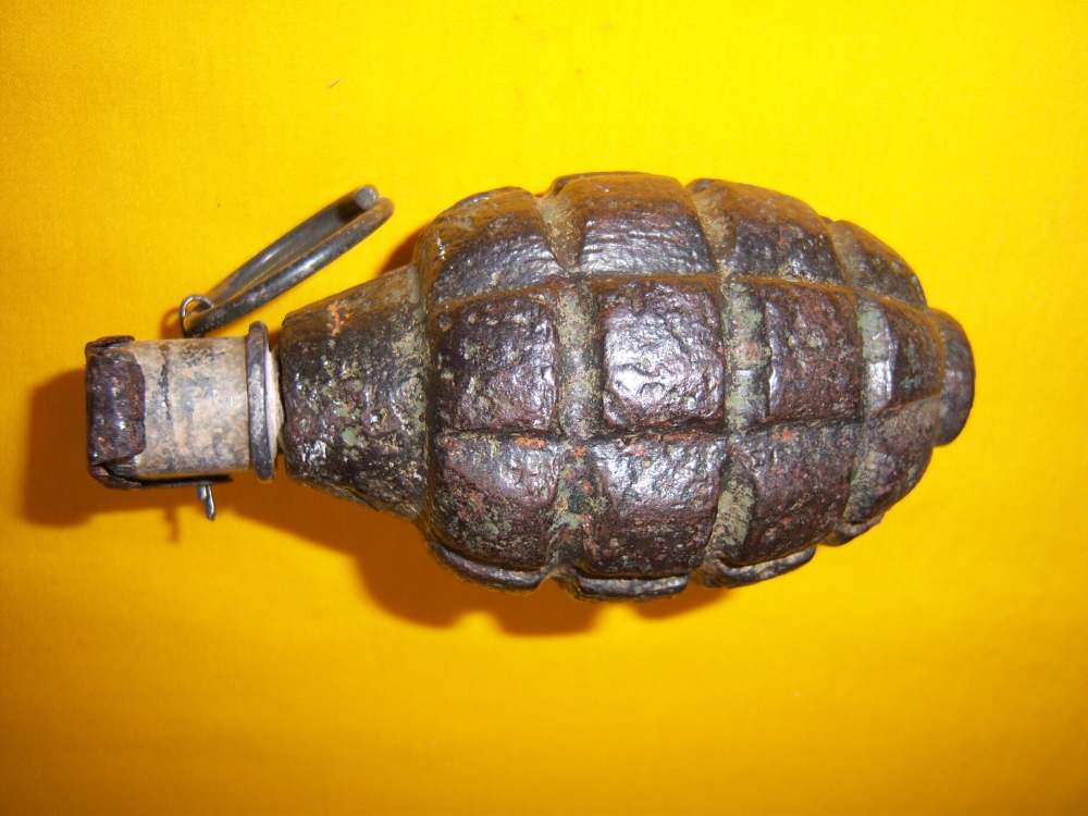 1917-1918 US MKI HAND GRENADE INERT USMC BATTLEFIELD BELLEAU WOOD ...