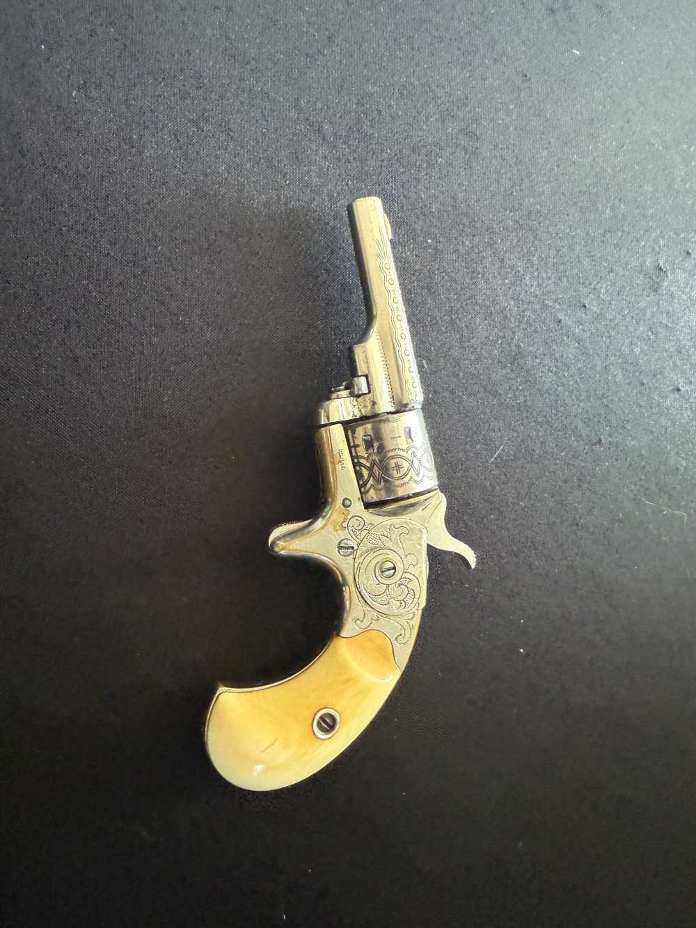 FACTORY ENGRAVED COLT OPEN TOP SINGLE ACTION .22Cal REVOLVER - Antique ...