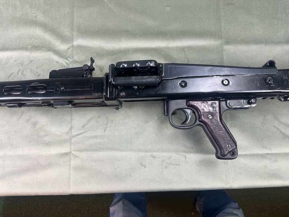 German M. G. 42 8mm Belt Fed Machine Gun Real American Arms Cut Reweld ...