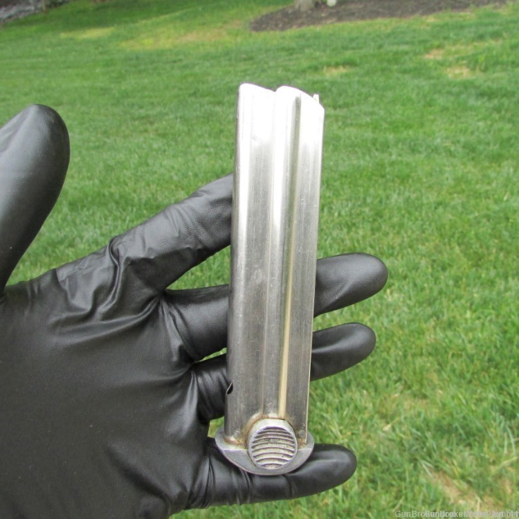 JAPANESE TYPE 14 NAMBU FACTORY 8MM NAMBU MAGAZINE (EARLY MODEL NICKEL ...