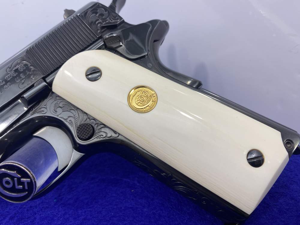 2011 Colt 1911 100th Anniversary 45acp *CUSTOM SHOP D ENGRAVED* Set 1 ...